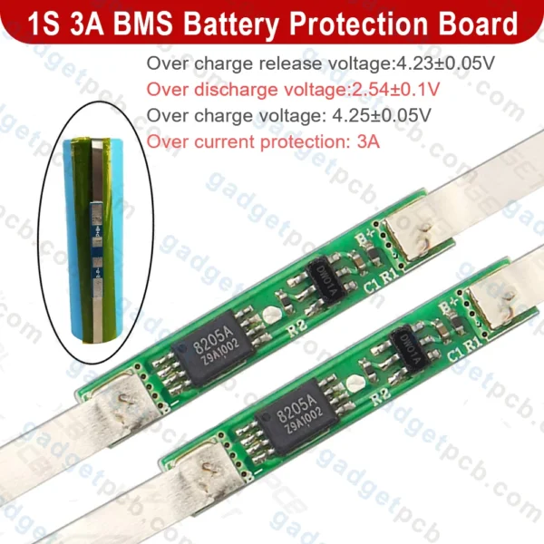 1S 3A BMS Battery Protection Circuit Board 3.7V 18650 AA AAA Price in ...