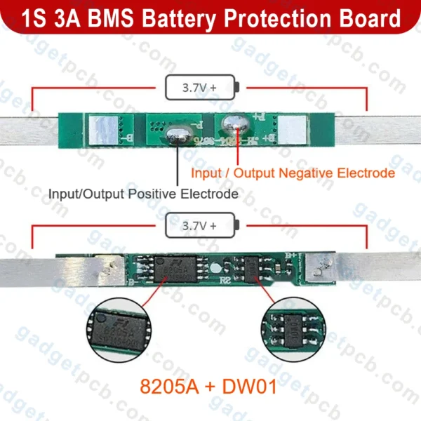 1S 3A BMS Battery Protection Circuit Board 3.7V 18650 AA AAA Price in ...