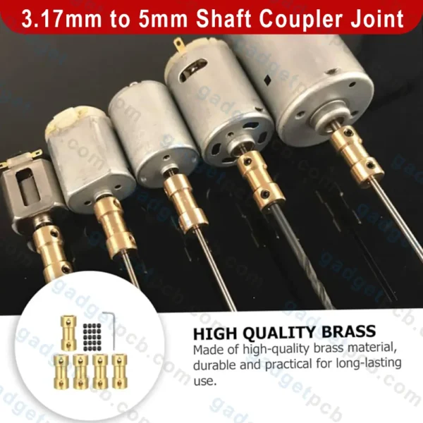 3.17mm to 5mm Shaft Coupler Joint Connector 3.17-5mm Bore Price in ...