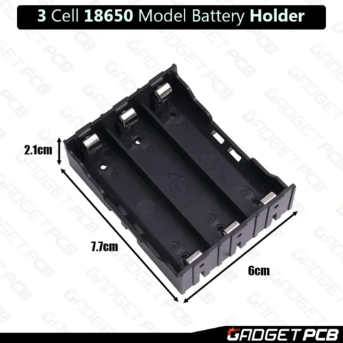 3 Cell 18650 Rechargeable Battery Holder Parallel Connections Price in ...