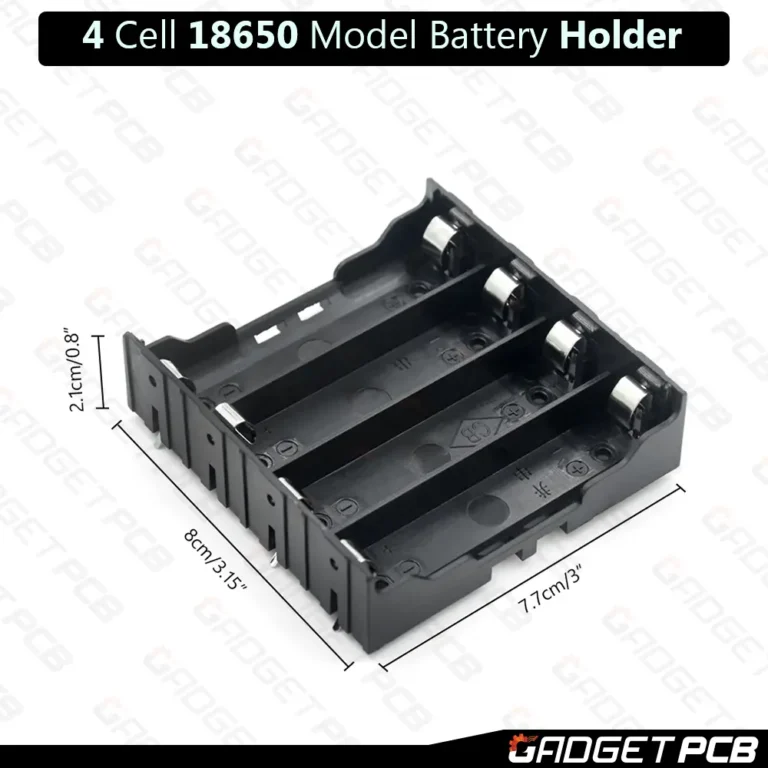4 Cell 18650 Rechargeable Battery Holder Parallel Connections Price in ...