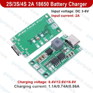 Multi-Cell 2S/3S/4S 2A Type-C 18650 Lithium Battery Charging Price in ...