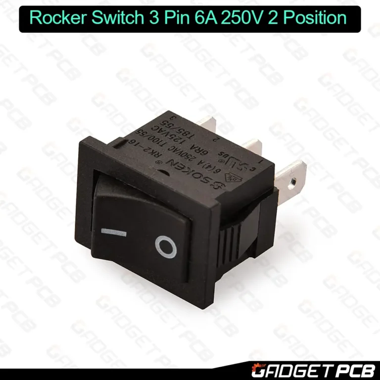 BLACK Rocker Switch 3 Pin 6A 250V 2 Positions Price in Bangladsh