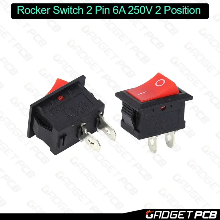 Red Rocker Switches 2 Pin 6A 250V 2 Positions Price in Bangladsh