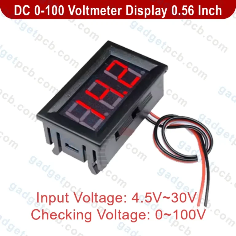 DC 0-100 Voltmeter Digital Display 0.56 Inch Red LED Display Price in ...