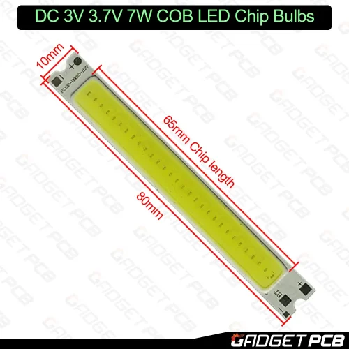 D8010 White Color DC 3V 7W Strip COB LED Bulbs Price in Bangladsh