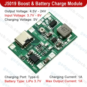 J5019 Boost Module Type-C DC-DC Step Up and Down 4.2V-24V Boost ...