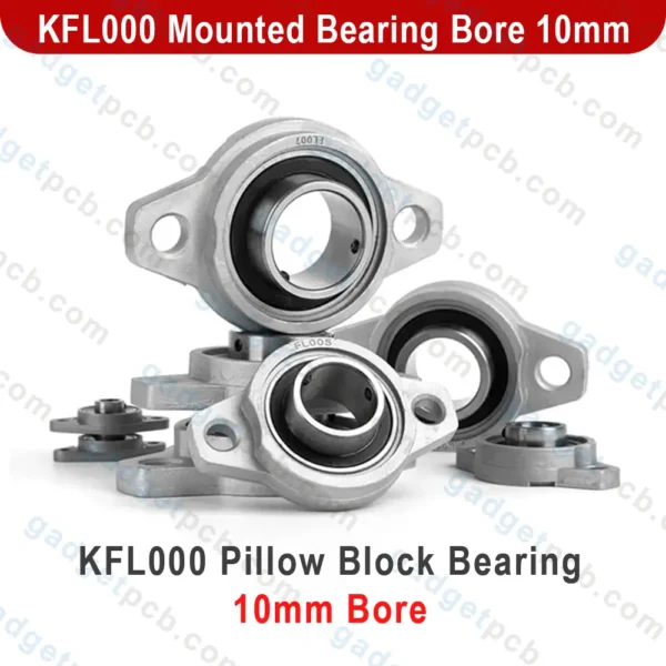 KFL000 Pillow Block Bearing FL000 Mount Bearings Bore 10mm Price in ...
