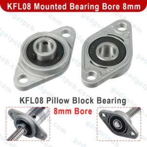 KFL08 Pillow Block Bearing FL08 Mount Bearings Bore 8mm Flange Price in ...