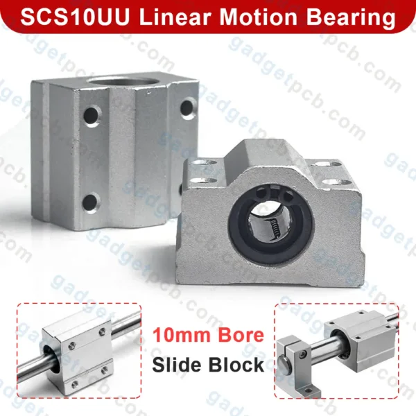 SCS10UU Linear Ball Bearing Slide Block Units 10mm Bore Diameter Price ...